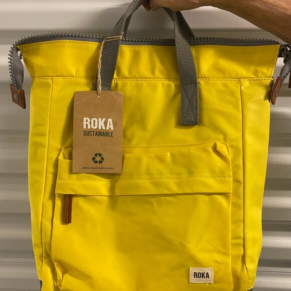 ROKA | Bags | Roka Sustainable Ecofriendly Yellow Lemon Backpack | Poshmark
